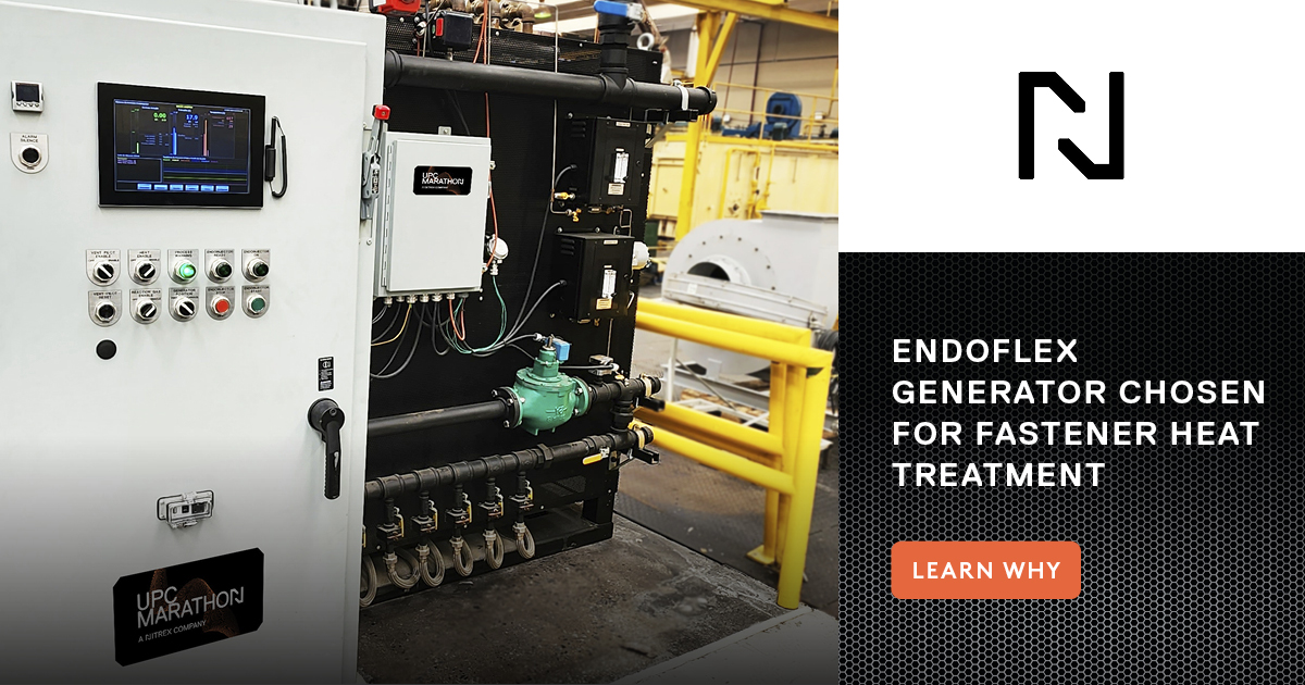 Endoflex Generator Chosen For Fastener Heat Treatment