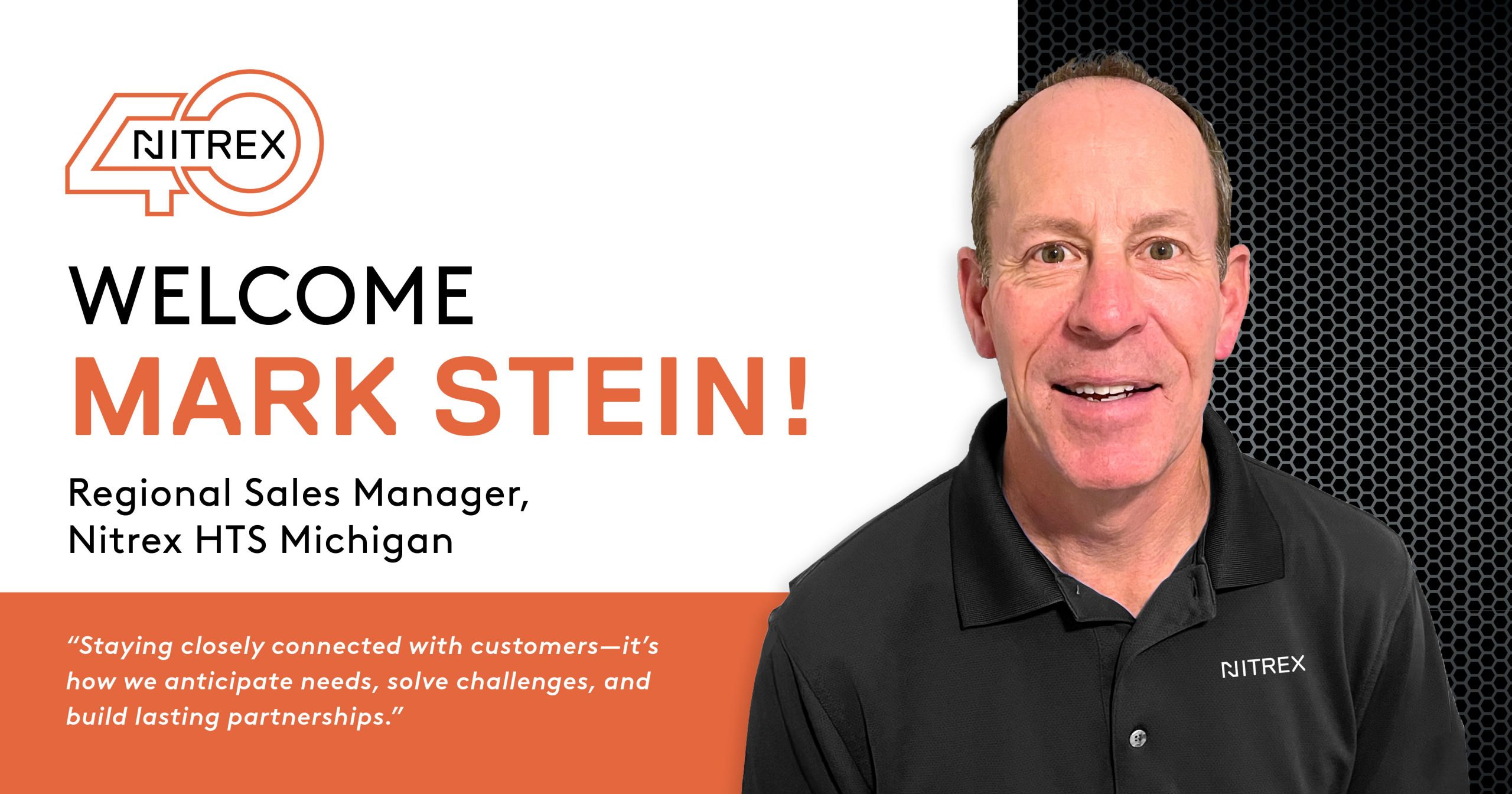 Nitrex Welcomes Mark Stein as Regional Sales Manager for Michigan
